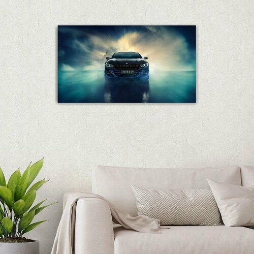 Картина на холсте 60x110 Альянс Лес "Авто BMW 8 серия m850i" на подрамнике / интерьер/ декор