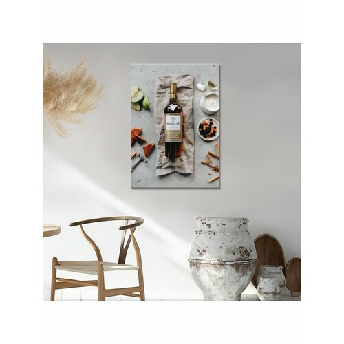 Картина на холсте с подрамником Терпкое вино 40х60