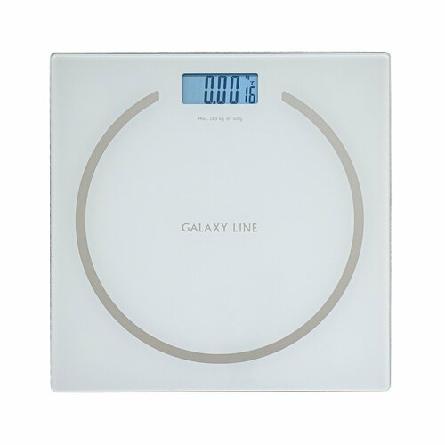 Весы напольные GL 4815, электронные, до 180 кг, 2хААА (в комплекте), белые