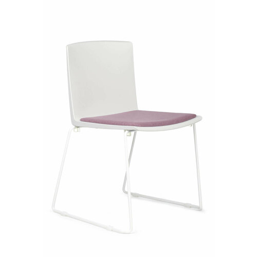 Конференц-кресло Riva Design Simple ( X-19) Белый/Розовый