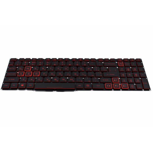 Клавиатура для Acer Nitro 5 AN517-51-50EB ноутбука с красной подсветкой