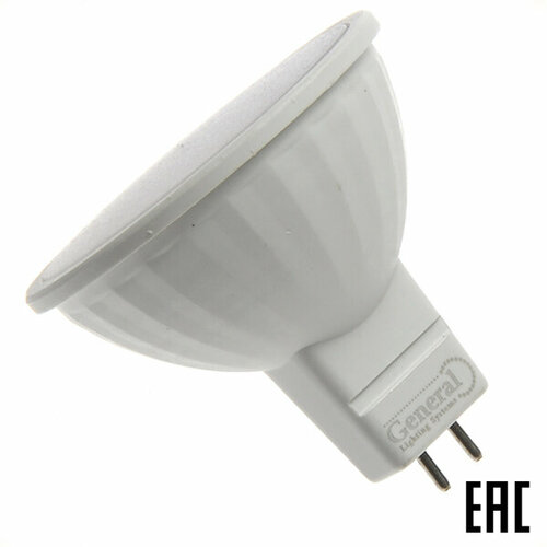 Лампа 9,5Вт 660313 GLDEN-MR16-12-230-GU5.3-3000К 710Лм 220В светодиодная тёпл. белый свет General