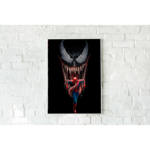 Плакат Веном/Человек паук/ Плакат на стену 30х42 см / Постер формата А3