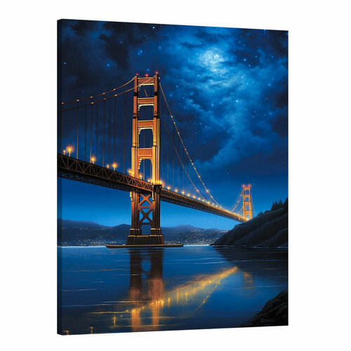 Интерьерная картина 50х70 "Сияние Звездных Мостов"