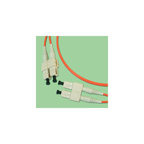 Патч-корд оптический , PVC, дуплексный, SC/PC-SC/PC, MM 50/125, 1.0 м -2SC-2SC/OM2-1.0