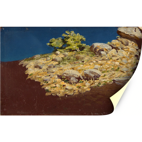 "Горный склон. Крым", Куинджи А. И, картина для интерьера (репродукция) (60х38 см / без подрамника)