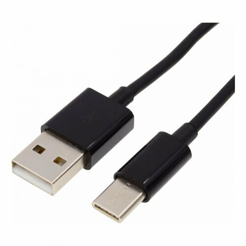 Дата-кабель USB-Type-C (длинный коннектор) 1 м, черный