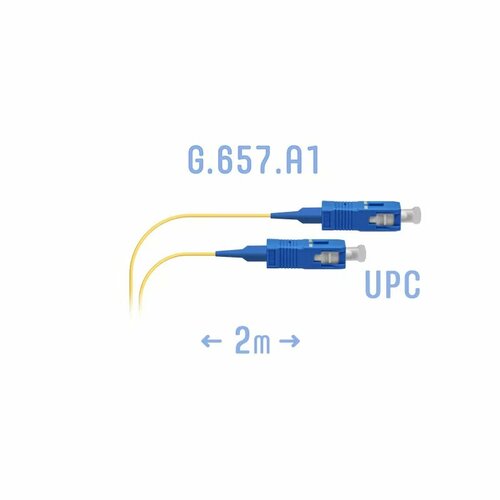 Патч-корд оптический SNR (SNR-PC-SC/UPC-A-2m (0,9))