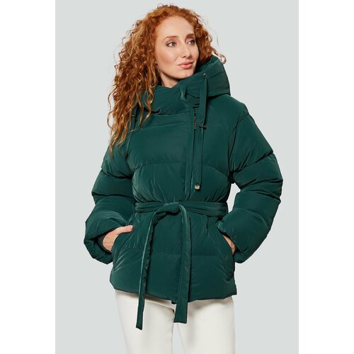 Куртка D'IMMA fashion studio Тренто, размер 58, зеленый