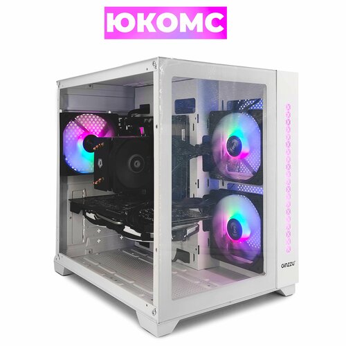 Игровой PC юкомс Core i7-11700F, GTX 1080 Ti 11GB, SSD 240GB, 16GB DDR4, БП 600W, win 10 pro, White cube case