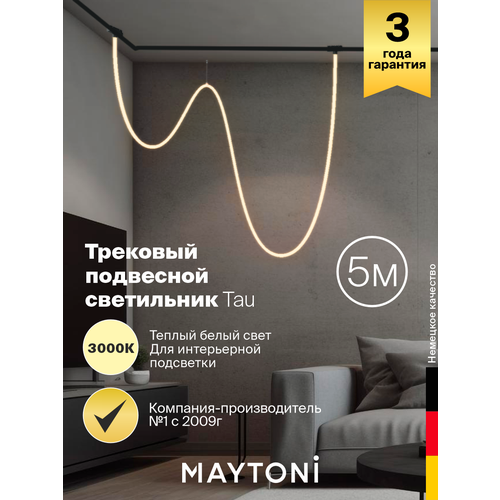 Трековый подвесной светильник Maytoni Technical Tau TR101-2-100W3K-B