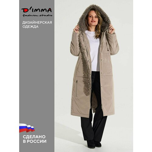 Куртка  D'IMMA fashion studio Макарена, размер 54, бежевый