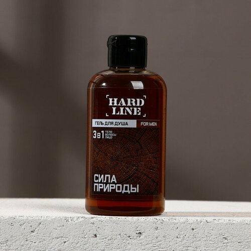 Гель для душа 3в1 «Сила природы», 300 мл, аромат мужской парфюм, HARD LINE