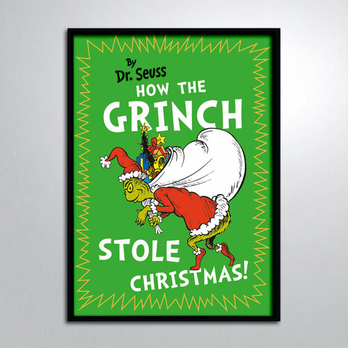 Постер в раме/Гринч — похититель Рождества Открытка How the Grinch Stole Christmas