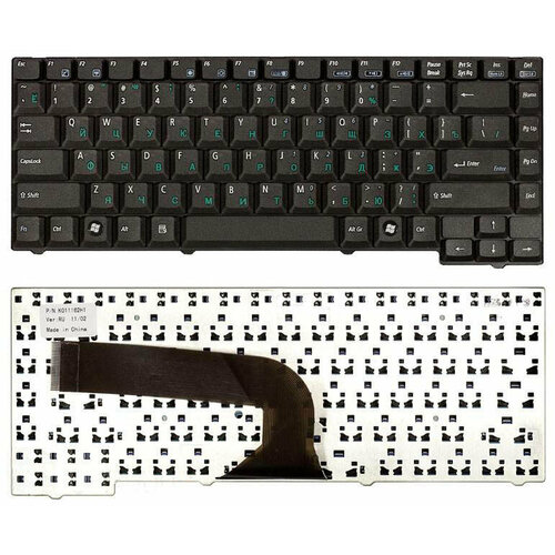 Клавиатура для ноутбука Asus X51C, русская, черная