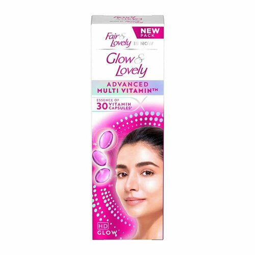 Glow & Lovely ADVANCED MULTI VITAMIN, Fair & Lovely (Отбеливающий крем для лица С мультивитаминами, Феир и Лавли), 50 г.