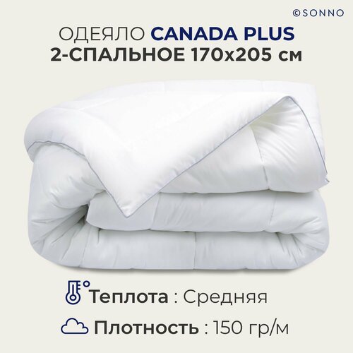 Одеяло SONNO CANADA PLUS, 2-спальное, стеганое, гипоаллергенное, всесезонное, 170х205 см