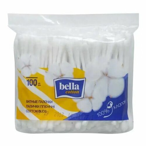 BELLA Cotton 100шт Ватные палочки п/эт