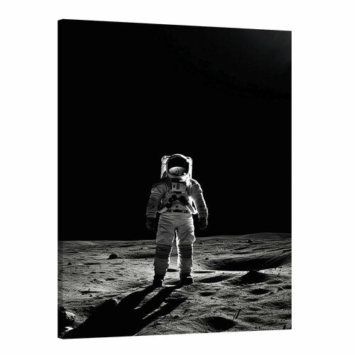 Интерьерная картина 50х70 "Космонавт на луне"
