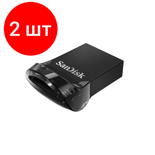 Комплект 2 штук, Флеш-память SanDisk Ultra Fit, 128Gb, USB 3.1 G1, чер, SDCZ430-128G-G46