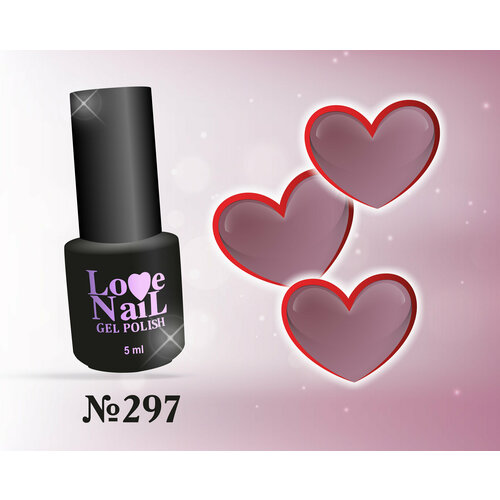 297 LoVe Nail гель лак класса премиум камуфляж 5 мл.