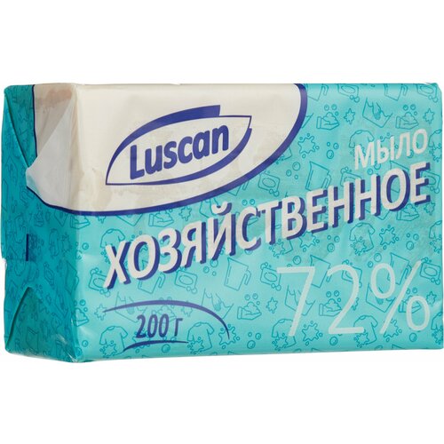 Мыло хозяйственное 72% Luscan в обертке 200г