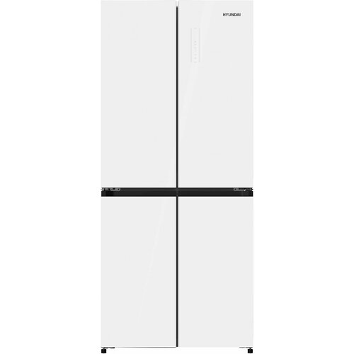 Холодильник Hyundai CM4542F 3-хкамерн. белое стекло инвертер