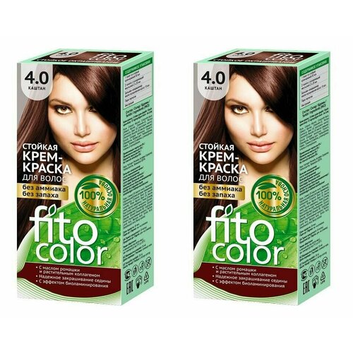 Fito Color Крем-краска для волос, без аммиака, 4.36 Мокко, 115 мл, 2 шт