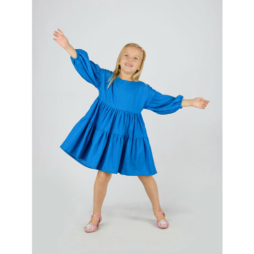 Платье NOLEBIRD, размер 104, синий