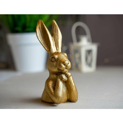 Декоративная фигурка кролик-мечтатель, полистоун, 17 см, Breitner 22-1103