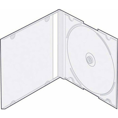 Бокс для CD/DVD Бокс для CD/DVD дисков Slim Box, 5 шт, VS, прозрачный, CDB-sl-T5
