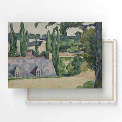 Картина на холсте, репродукция / Эмиль Бернар - Landscape at Pont-Aven / Размер 60 x 80 см