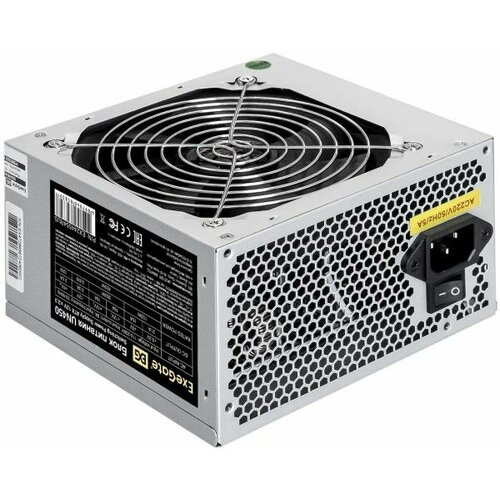 Exegate Блок питания 450W ExeGate UN450 (ATX, PC, 12cm fan, 24pin, 4pin, PCIe, 3xSATA, 2xIDE, FDD, кабель 220V в комплекте)