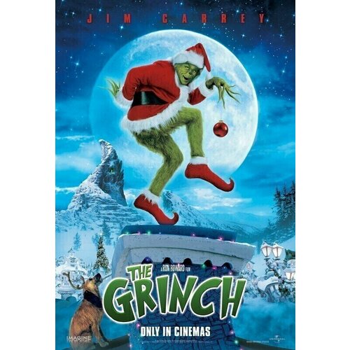 Плакат, постер на холсте Гринч-похититель Рождества (How the Grinch Stole Christmas), Рон Ховард. Размер 42 х 60 см