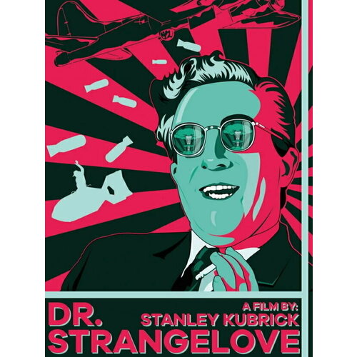 Плакат, постер на холсте Dr. Strangelove/Доктор Стрейнджлав/искусство/арт/абстракция/творчество. Размер 60 х 84 см