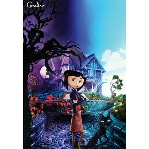 Плакат, постер на холсте Coraline/Коралина в Стране Кошмаров/. Размер 21 х 30 см