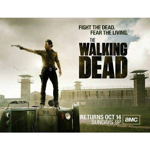 Плакат, постер на холсте Ходячие мертвецы (The Walking Dead), Эрнест Р. Дикерсон, Грег Никотеро, Гай Ферленд. Размер 42 х 60 см