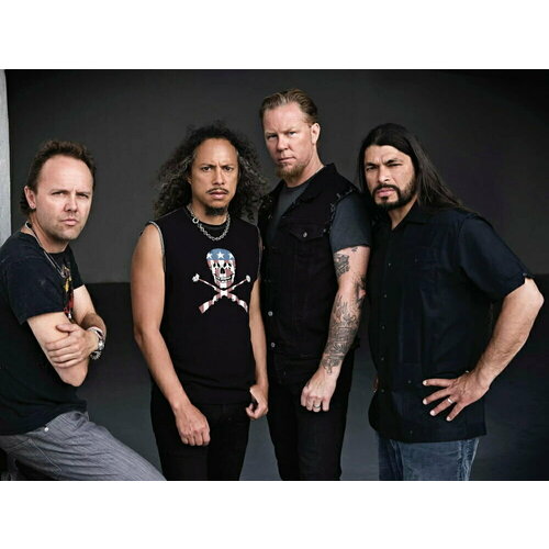 Плакат, постер на холсте Metallica/Металлика/музыкальные/поп исполнитель/артист/поп-звезда/группа. Размер 21 на 30 см