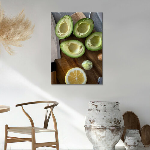 Картина/Картина на холсте для интерьера/Картина на стену/Картина для кухни/ - Авокадо лимон 40х60