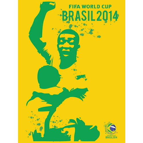 Плакат, постер на бумаге FWC Brazil/Чемпионат мира в Бразилии/спорт. Размер 60 х 84 см