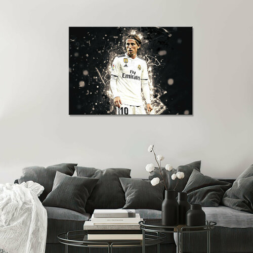 Интерьерная картина на холсте - Реал Мадрид Лука Модрич 40х60