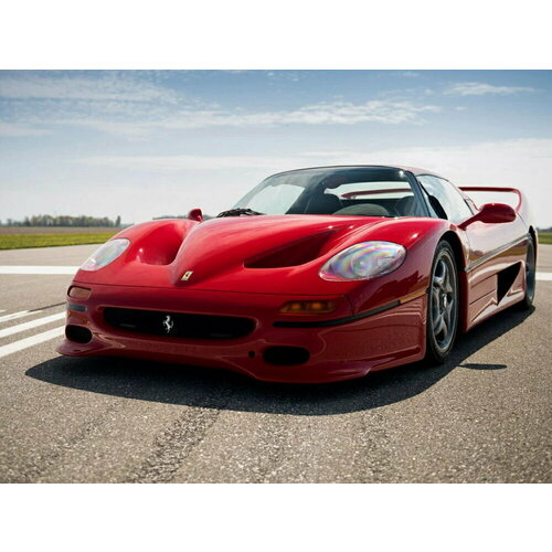 Плакат, постер на холсте Ferrari F50/Феррари/авто/автомобиль/машина. Размер 21 х 30 см
