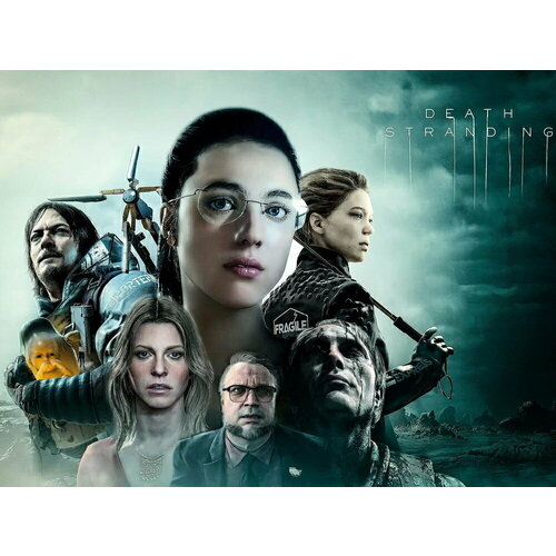 Плакат, постер на холсте Death Stranding/игровые/игра/компьютерные герои персонажи. Размер 42 х 60 см