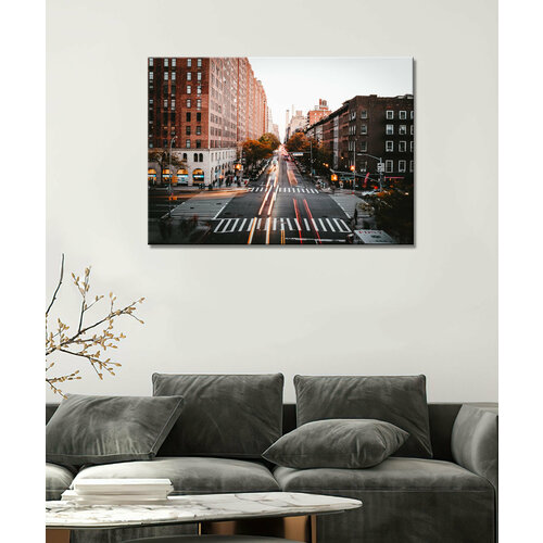 Интерьерная картина на холсте - Нью-Йорк улицы 50х70