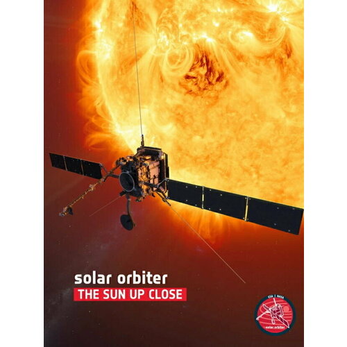 Плакат, постер на бумаге Space: Solar Orbiter/Космос/искусство/арт/абстракция/творчество. Размер 21 х 30 см