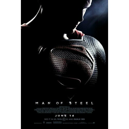 Плакат, постер на холсте Человек из стали (Man of Steel), Зак Снайдер. Размер 21 х 30 см