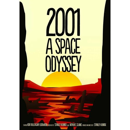 Плакат, постер на холсте 2001: a space odyssey/Космическая одиссея 2001. Размер 60 х 84 см