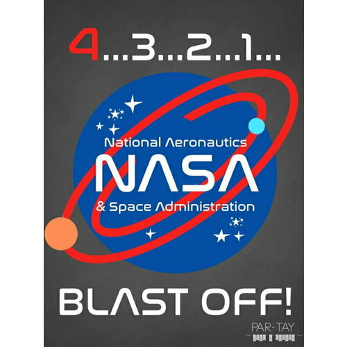 Плакат, постер на холсте Space: Blast off/Космос/искусство/арт/абстракция/творчество. Размер 42 х 60 см