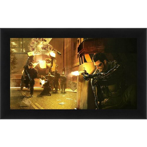 Плакат, постер на холсте Deus Ex: Human Revolution. Размер 60 х 84 см