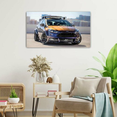 Картина на холсте 60x110 Альянс Лес "Автомобили ford" на подрамнике / интерьер/ декор